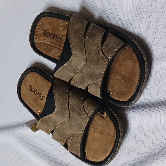 Sporto | Shoes | Sporto Mens Boat Shoes Summer James Flip Flop Brown ...
